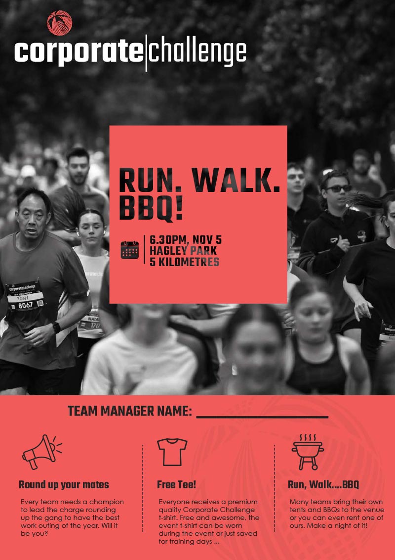 Info at a Glance – Corporate Challenge 5k