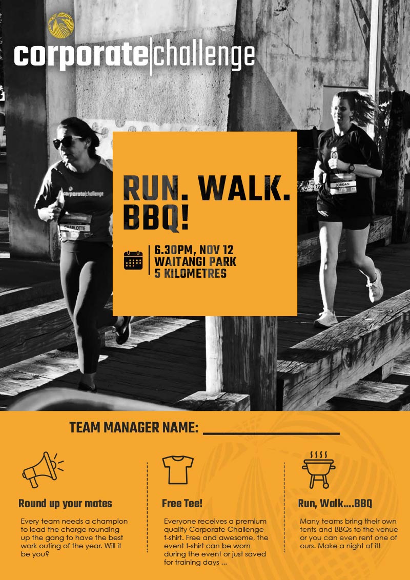 Info at a Glance – Corporate Challenge 5k